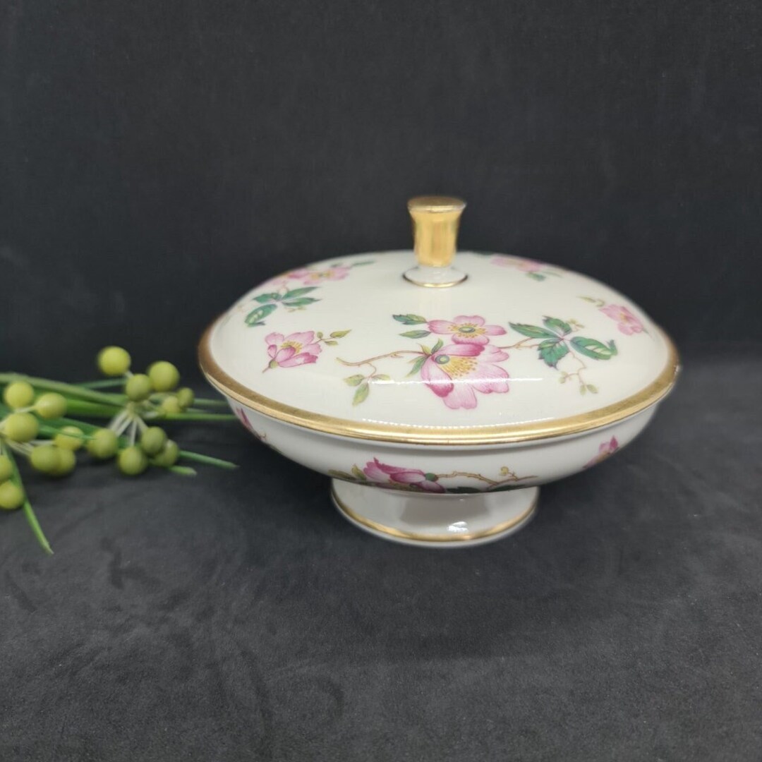 Bavaria Dish With Lid, Vintage Porcelain Thomas Avory Germany Lidded ...