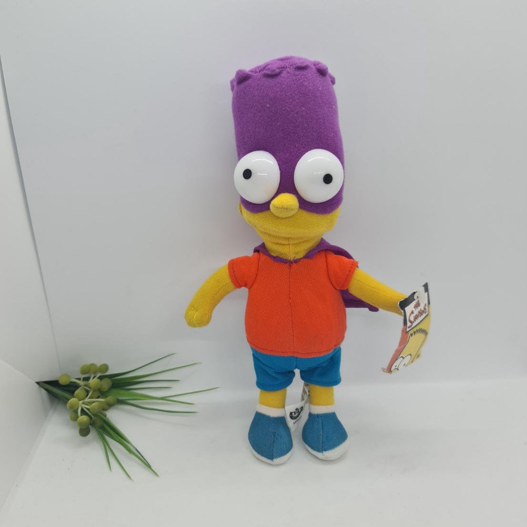 Bartman Bart the Simpsons Plush Toy, 2005 Stuffed Toy, Tag Still ...