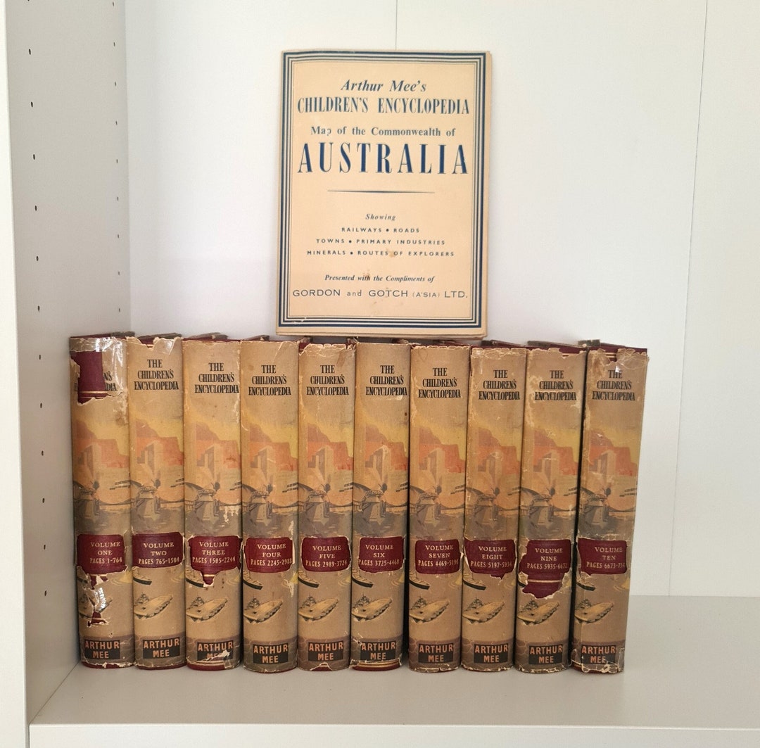 Arthur Mee the Children's Encyclopedia Hardcover Books 1 - 10 Volumes ...