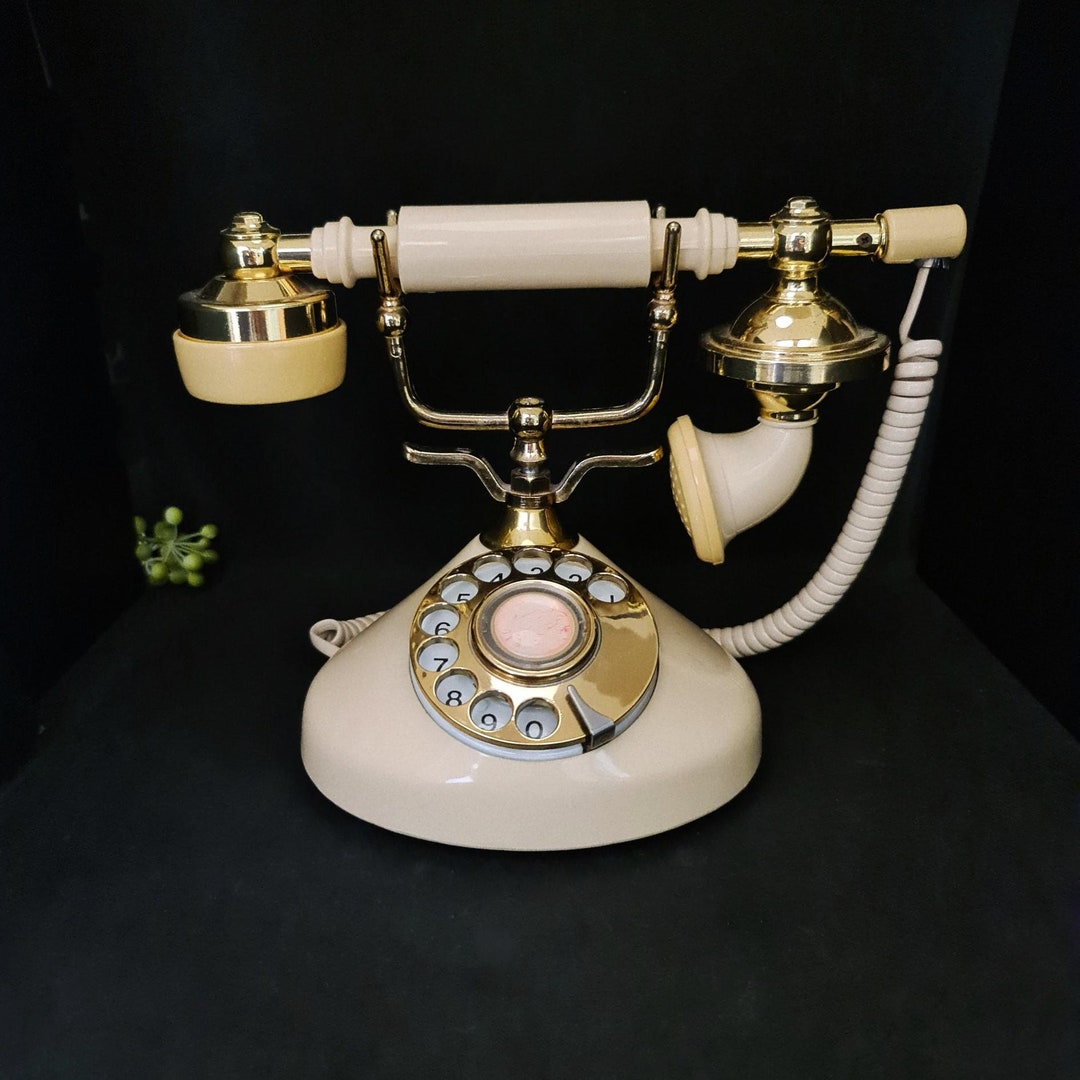 Retro Phone Vintage Cream Bakelite Rotary Dial Telecom Australia ...