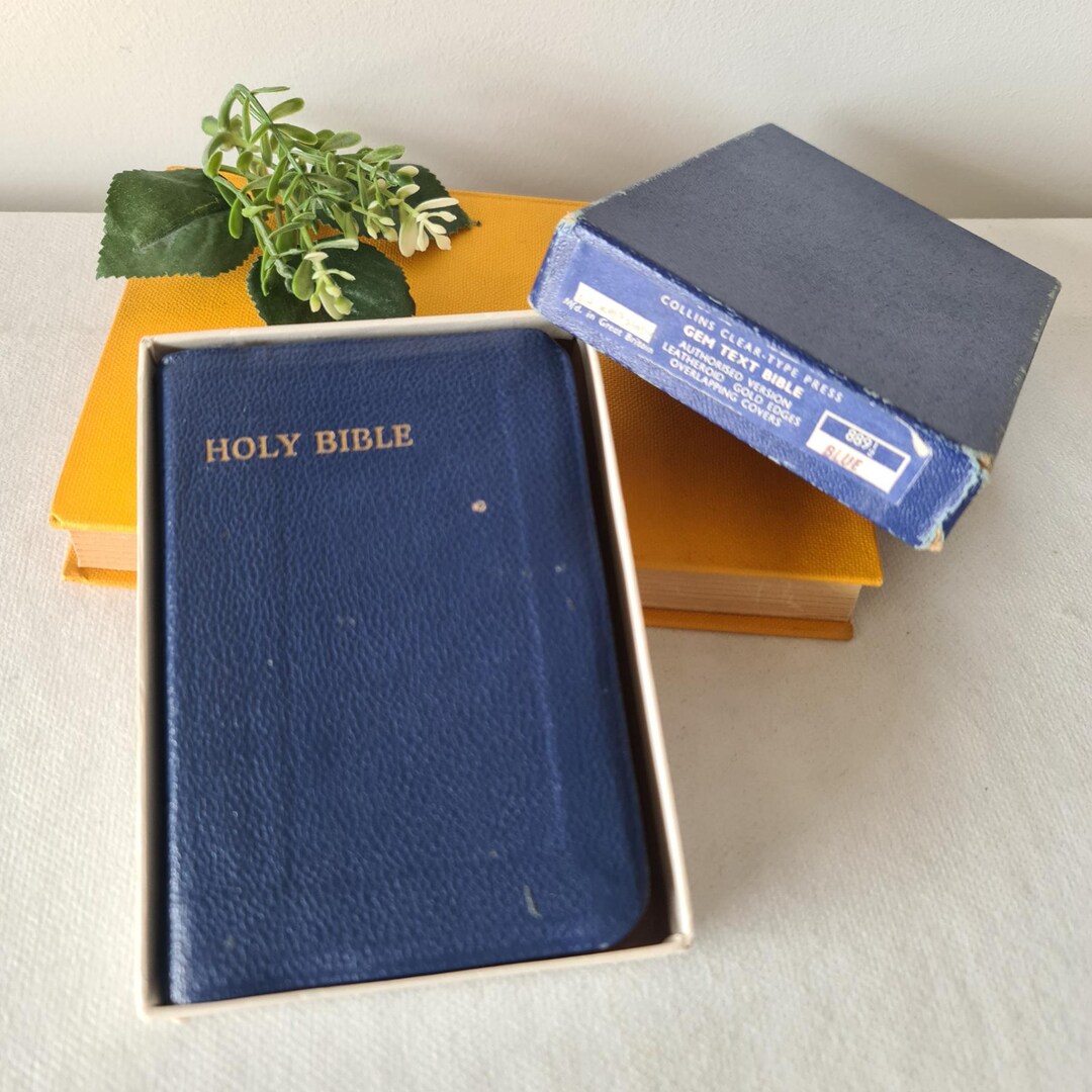 Holy Bible 1955 Leatheroid Gem Text Bible King James Version Collins ...