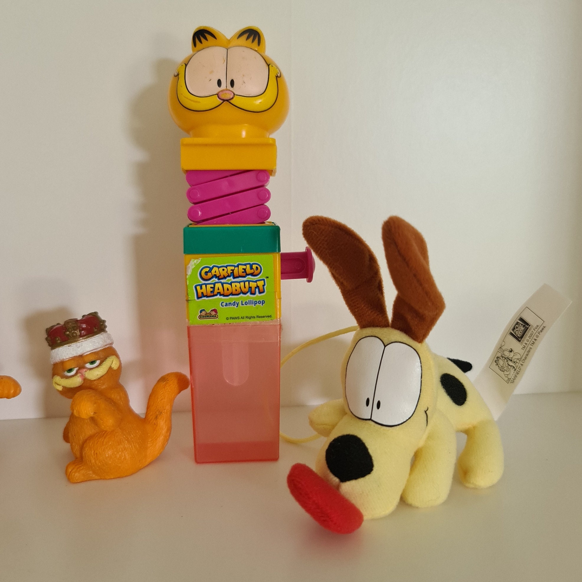 Garfield Cat Toys, Bundle of Small Figurines, Garfield, Plush Odie ...