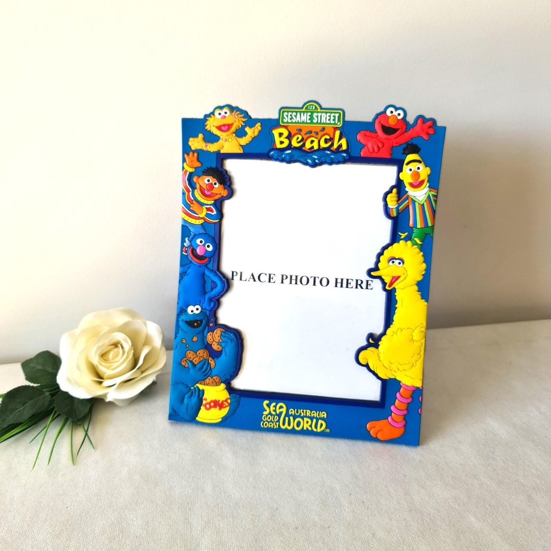 Sesame Street Beach Large Photo Frame, Plastic Front, Cookie Monster ...