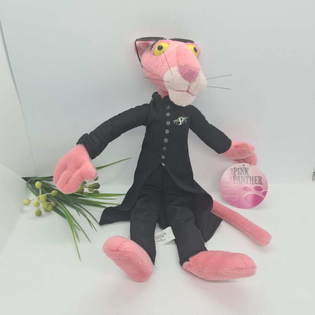 Pink Panther Matrix Plush Toy, Stuffed Vintage Toy 1964-2005, Tag Still ...