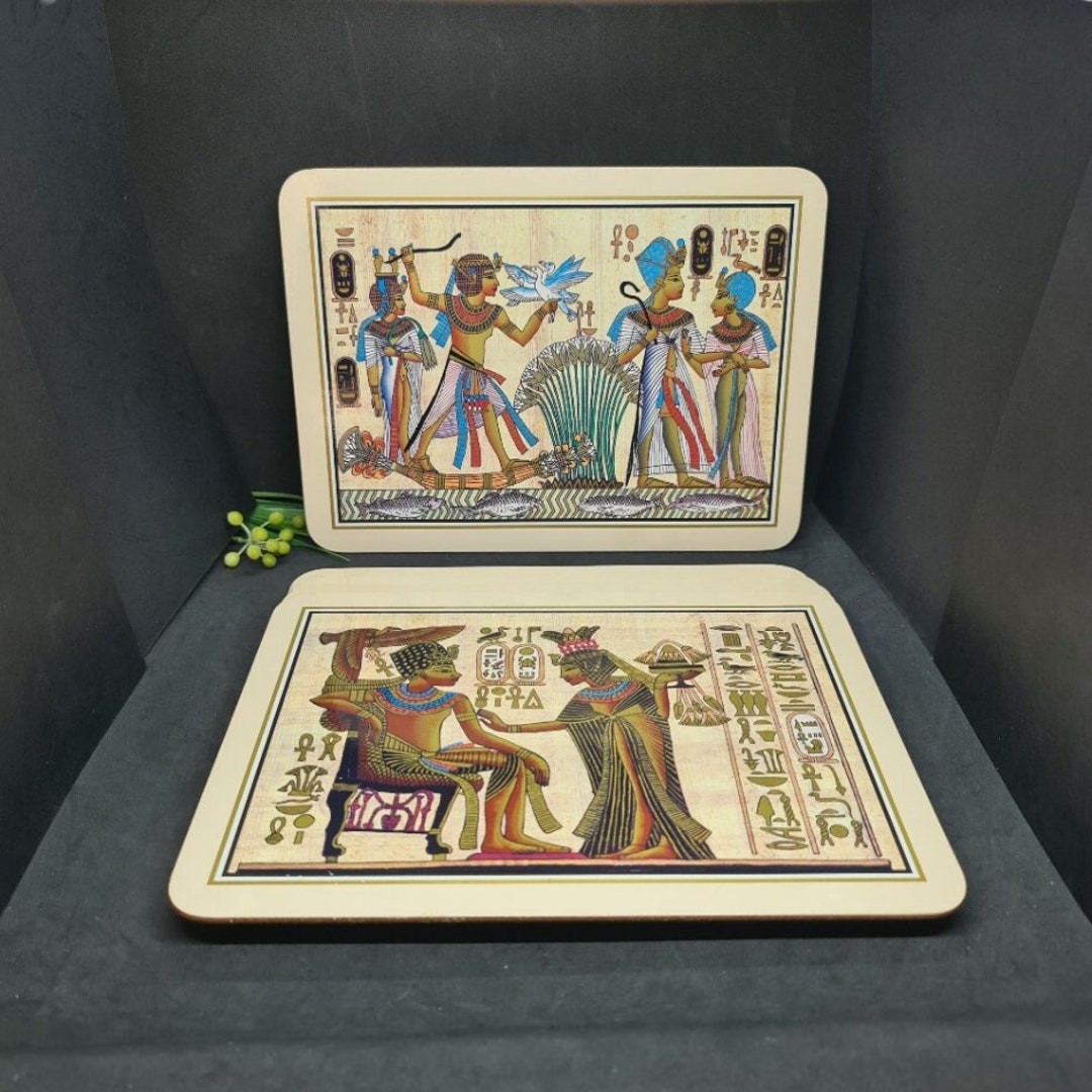 Treasures of Egypt Jason Placemats, Vintage Collectable Placemats Set ...