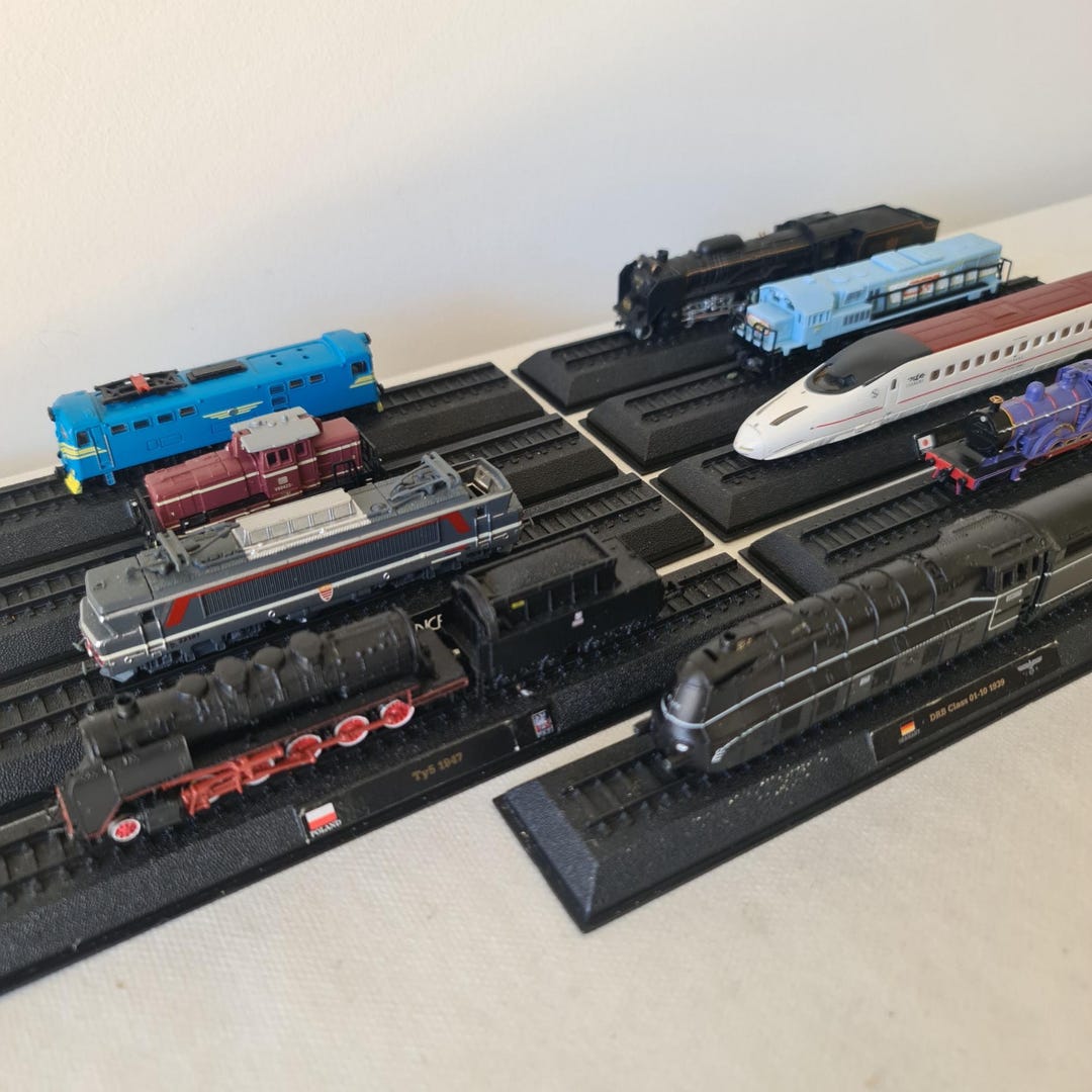 Model Train Locomotives of the World Collection Amercom Die Cast Models ...