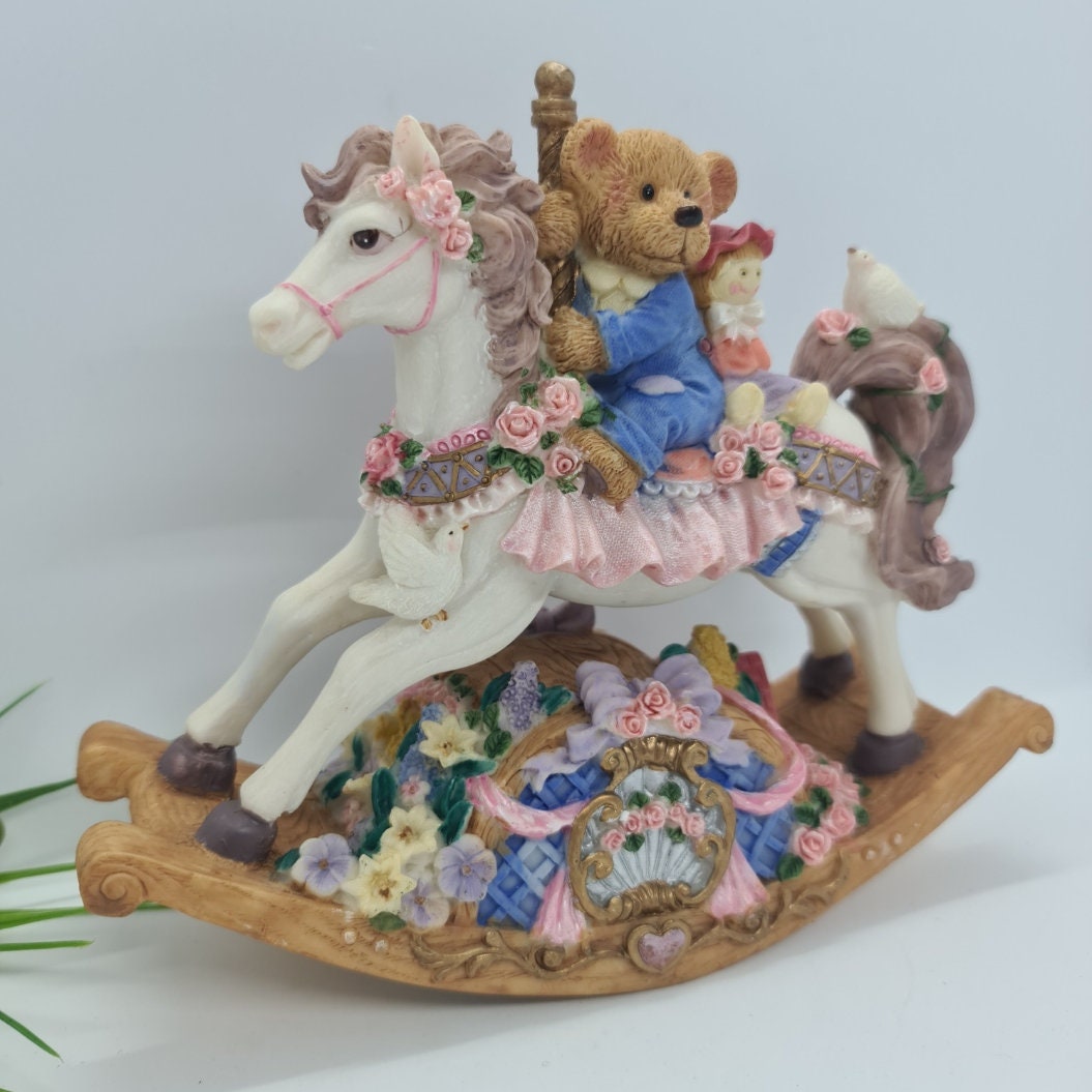 Musical Rocking Horse, Vintage Teddy Bears Rocking Horse, Collectable ...