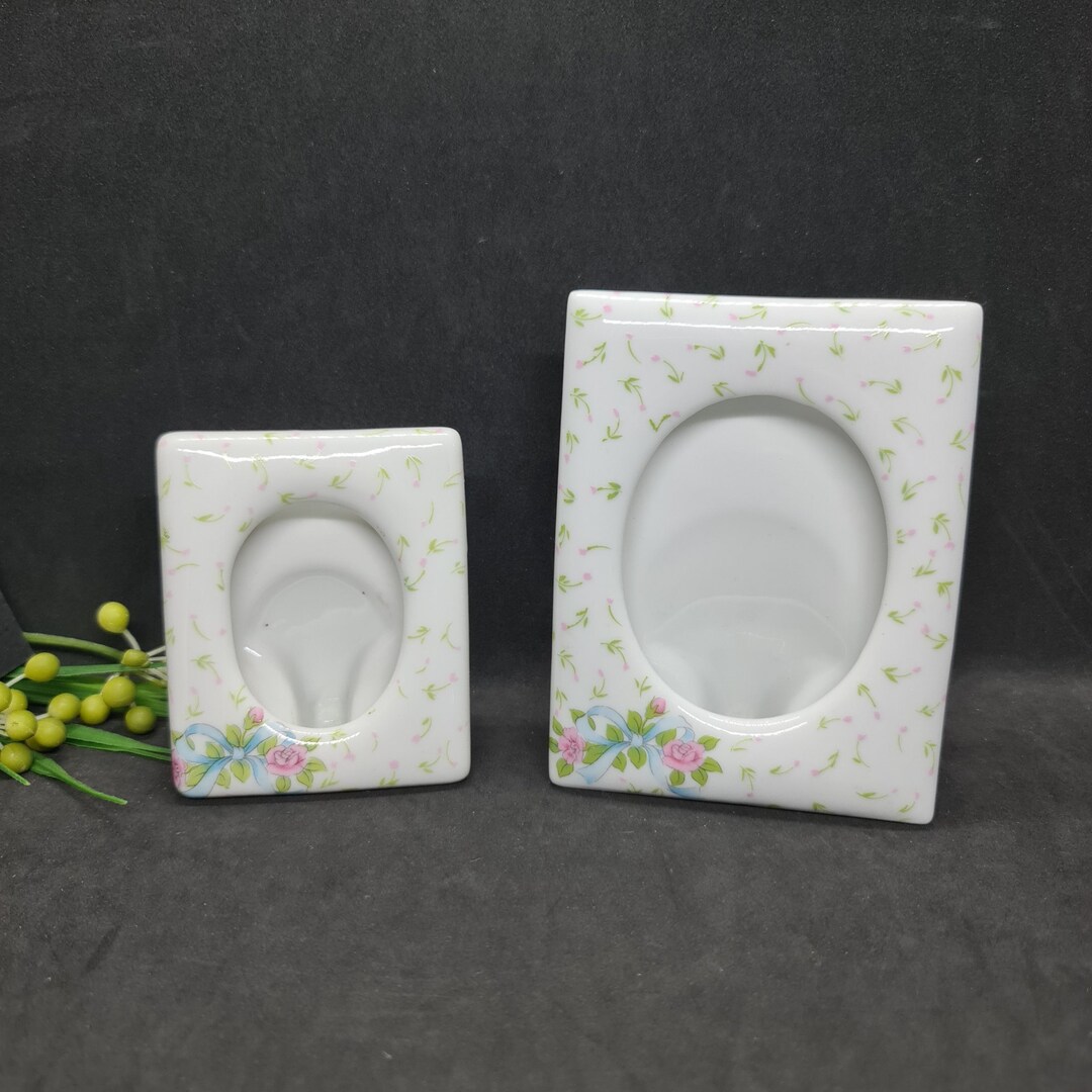 Photo Frames, Vintage Ceramic Frame, Rectangular Shape Frames Oval ...