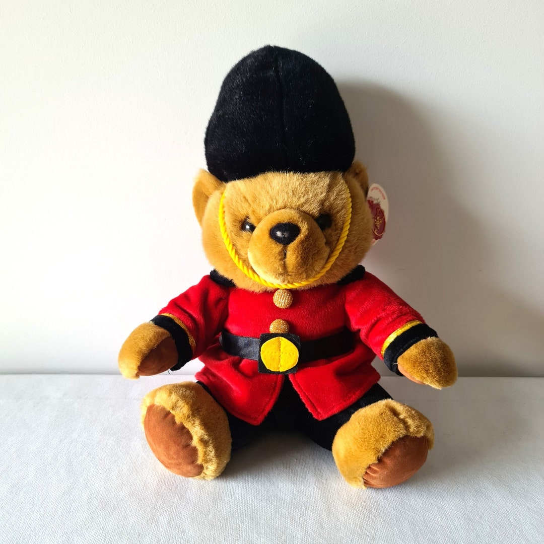 King or Queen Guard Teddy Bear, Royal English Sitting Bear Plush Toy ...