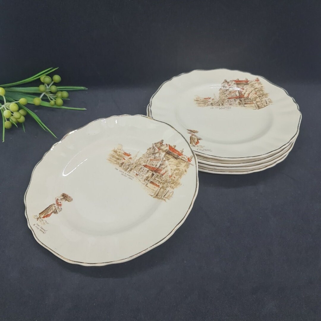 Sunshine J&G Meakin England 1930's Plates, Vintage Fine China Side ...