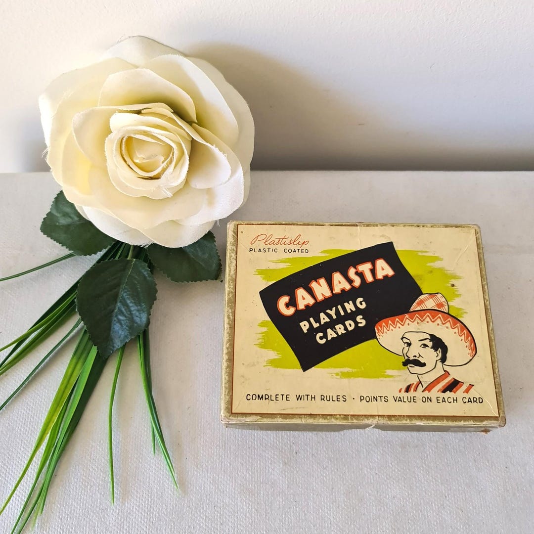Canasta Playing Cards, Vintage 1950's Cards Game, Made in Australia by ...