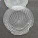 Clam Plates, Glass Shell Vintage Dishes, Set of 6 Serving Dish, Mid ...