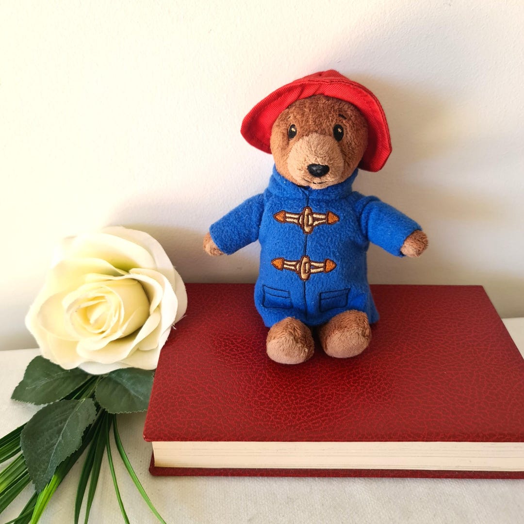 Paddington Bear Plush Toy, Small Red Hat Blue Jacket Teddy Bear ...
