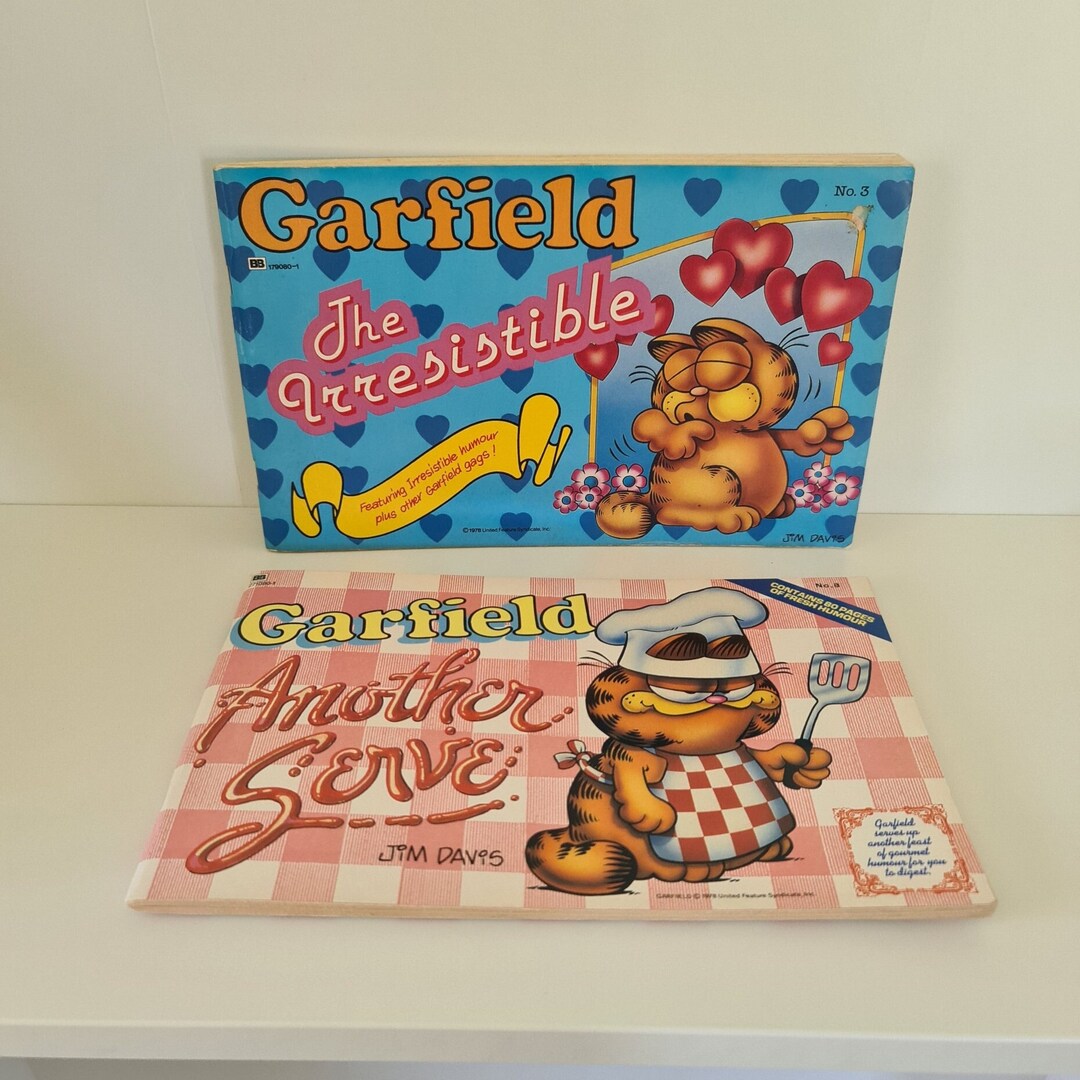 Garfield the Irresistible 1986 Book & Another Serve 1986 Book - Etsy