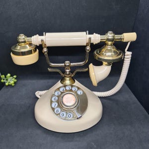 Retro Phone Vintage Cream Bakelite Rotary Dial Telecom Australia ...