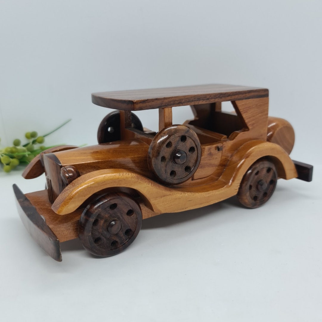 Mid Century Car, Vintage Timber Retro Home Decor, Scandi 1920's Wood ...
