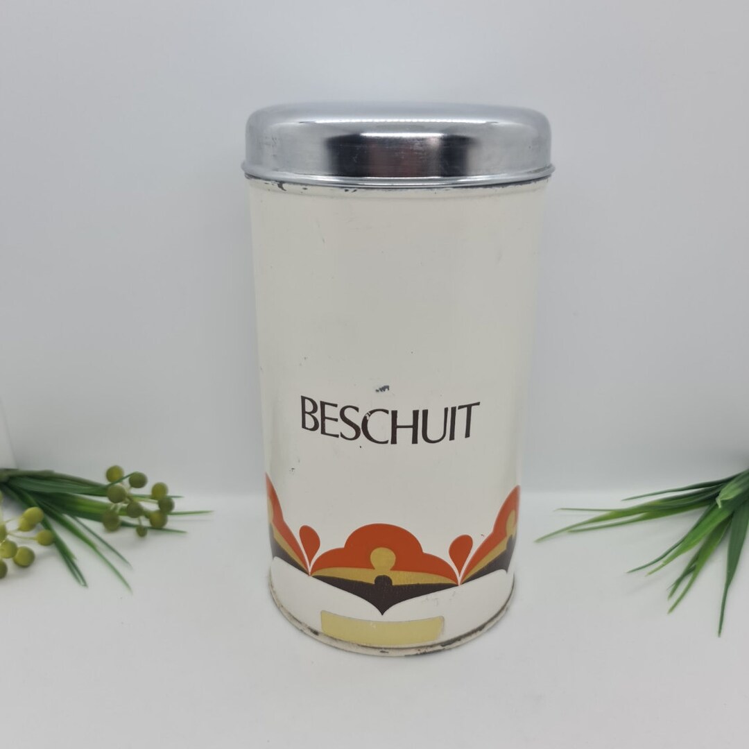 Retro Tin, Beschuit Tin, Dutch Crispbakes Decorative Dutch Metal Tin ...