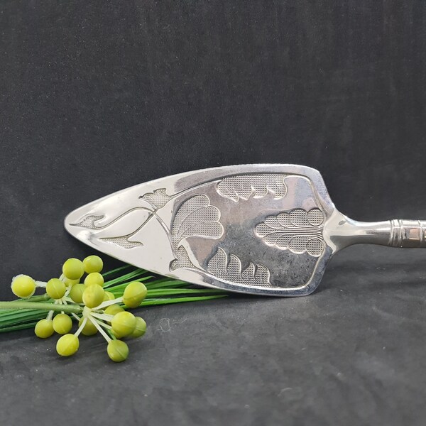 Silver Cake Server - Etsy