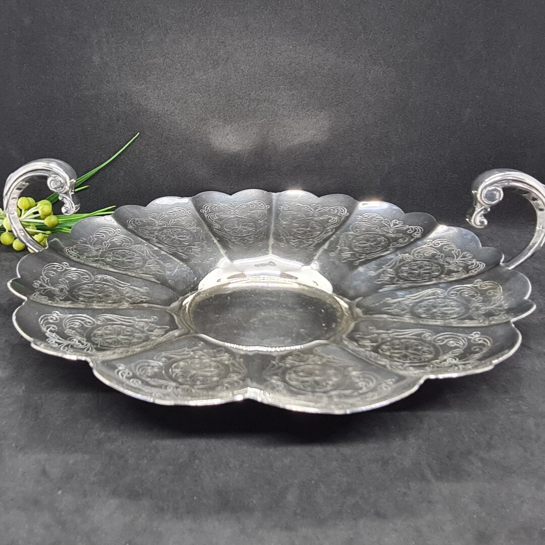 Silver Tray Mayfair by Paramount EPNS A1, Fruit Bowl, Vintage Triple ...