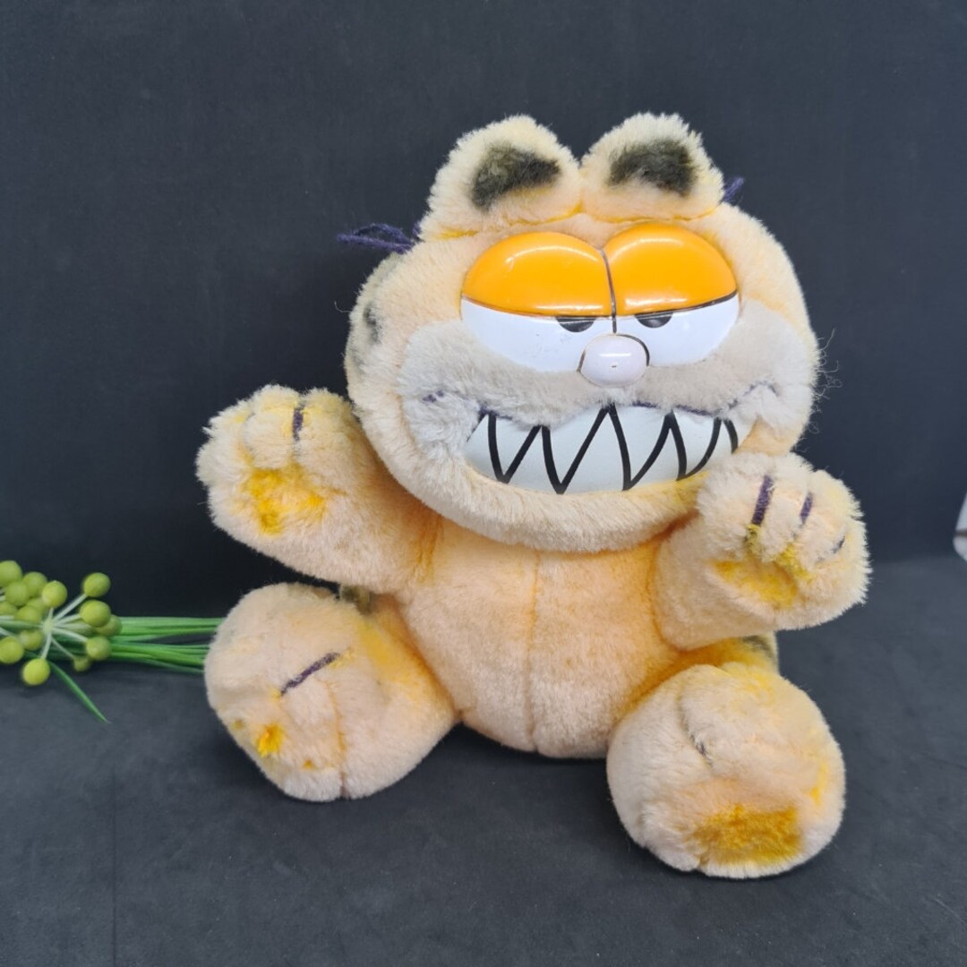 Garfield Cat 1978, 1981 Toy, Vintage Garfield Sitting Plush Soft ...