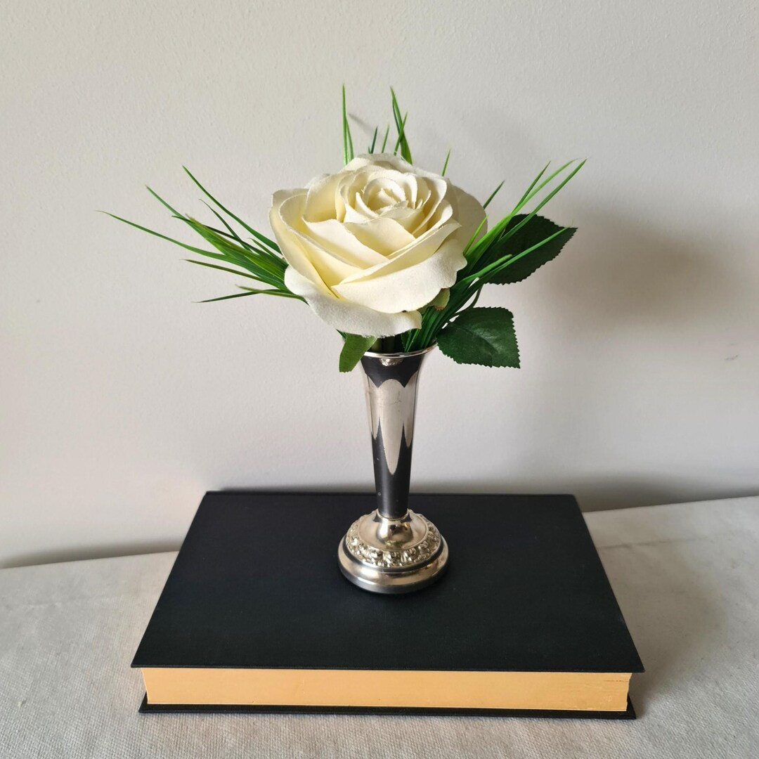 Silver Bud Vase, Ianthe Vintage Small Flute Vase, Silver Plated, Made ...