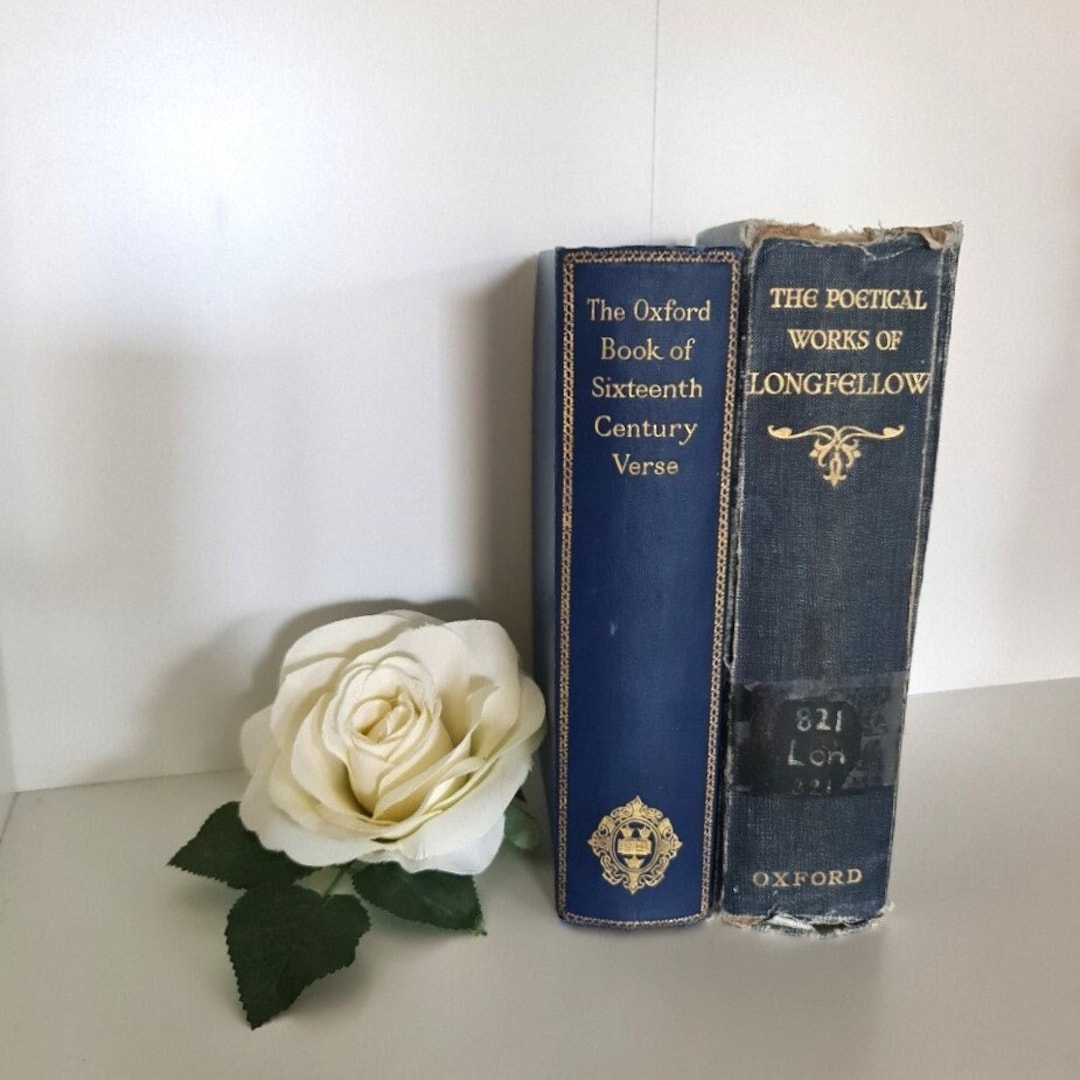 Oxford Books, Rare 1950 Sixteenth Century Verse & 1925 Poetical Works ...