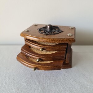 Wood Coasters, Rare Vintage Mid Century Coasters in Holder, Hardwood ...