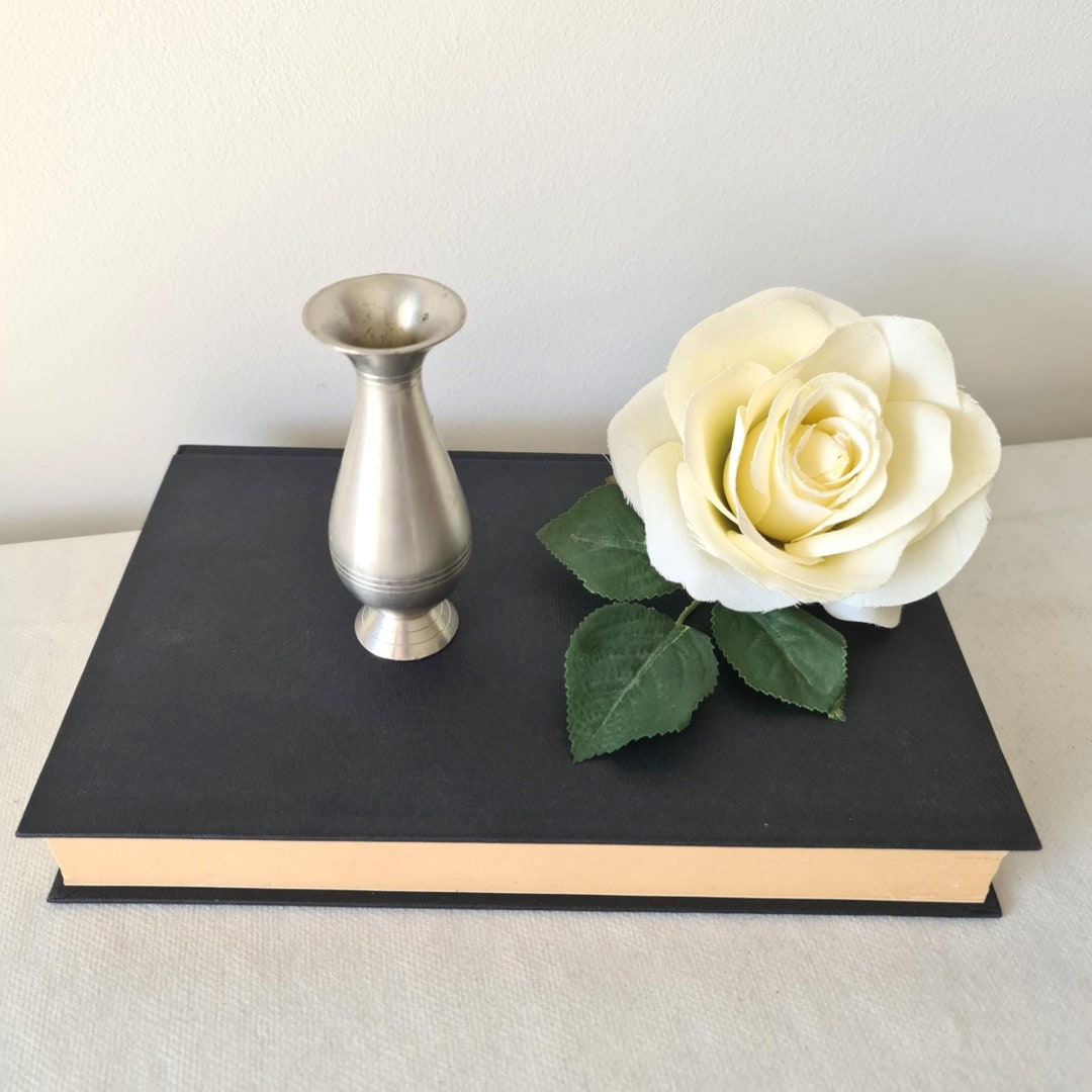 Pewter Miniature Vase, Vintage Small Bud Vase, Shelf, Desk Decoration ...