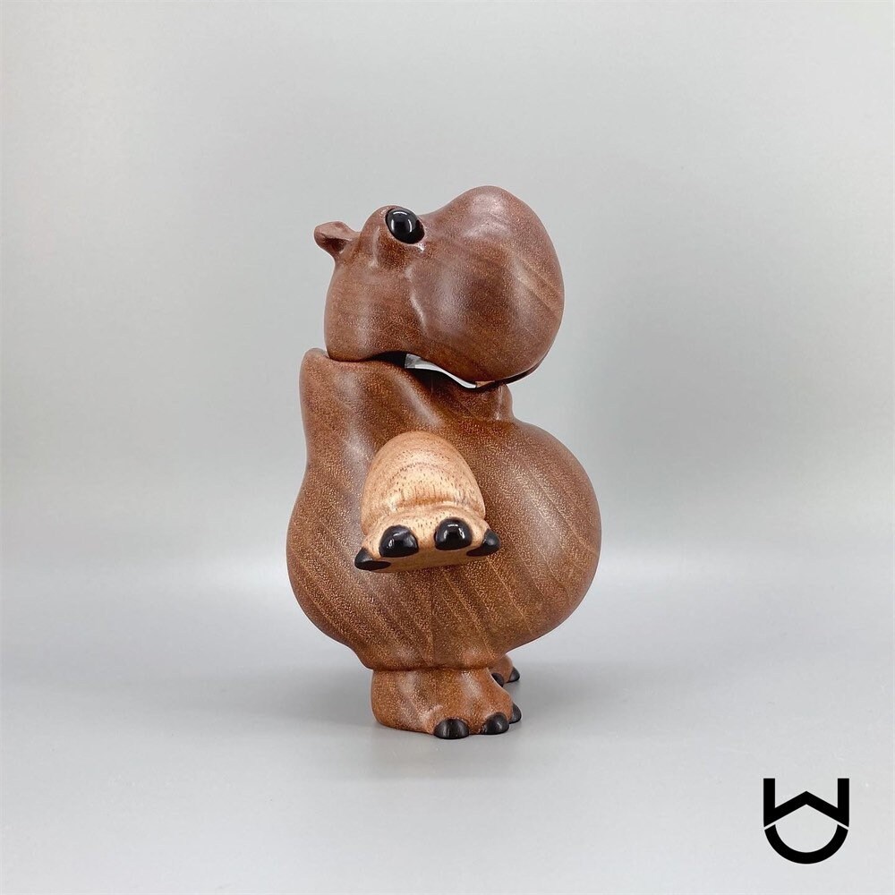 Wooden Hippo /handmade Gift /home Decoration /christmas - Etsy