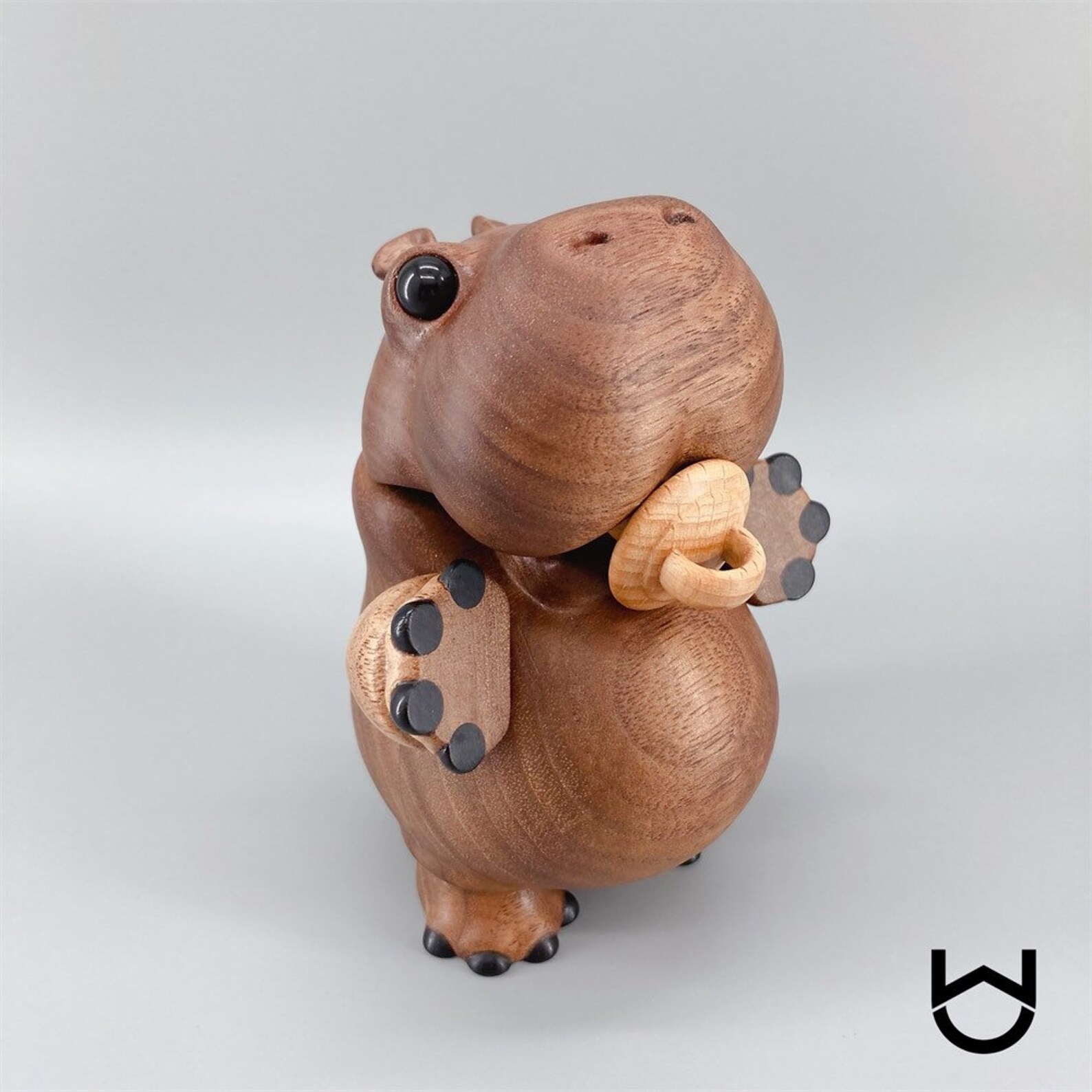 Wooden Hippo /handmade Gift /home Decoration - Etsy