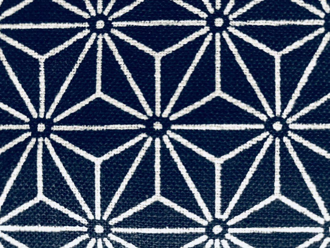 Nara Homespun Traditional Japanese Wagara Asanoha hemp Leaf or Star ...