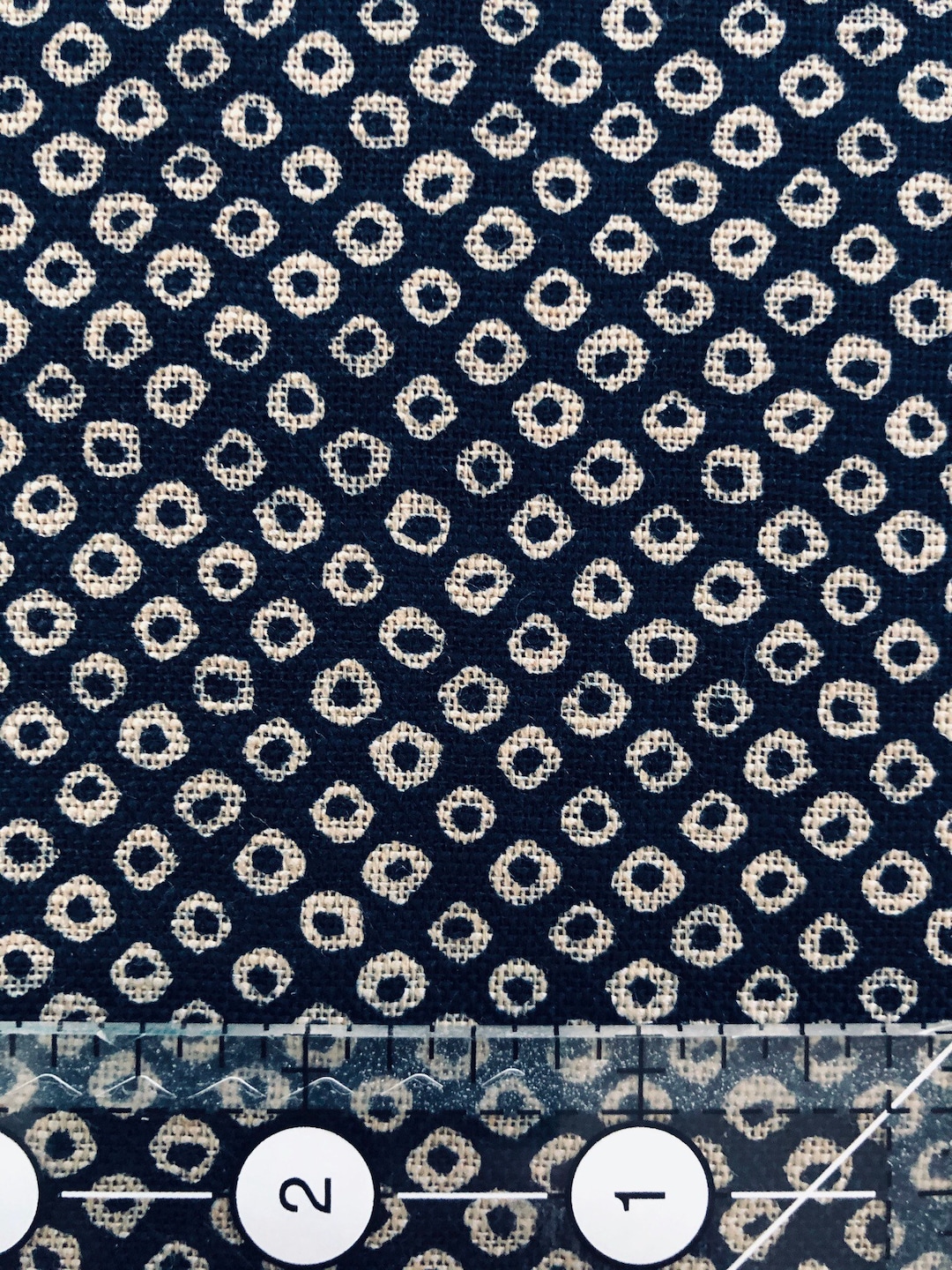 Nara Homespun Traditional Japanese Wagara Shibori Fish Eye, “kanoko Dot ...