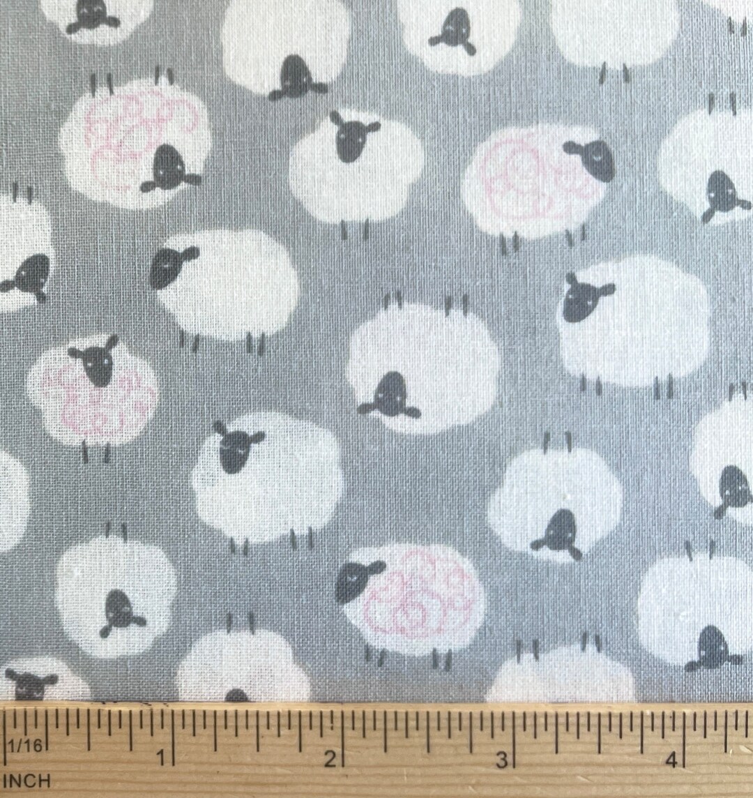 Sheep Little Bo Peep Fabric, Imported From Japan, 100% Cotton Sheeting ...