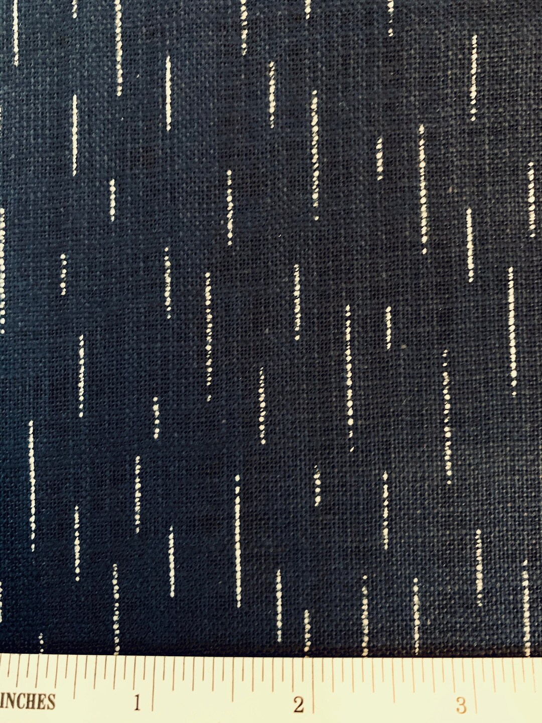 Japanese Wagara Dash Fabric: Nara Homespun Cotton by Sevenberry - Etsy