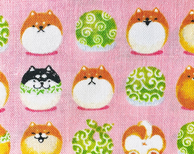Tricolor Shiba Fabric Shiba Inu Dog Flowers Florals by Petfriendly ...