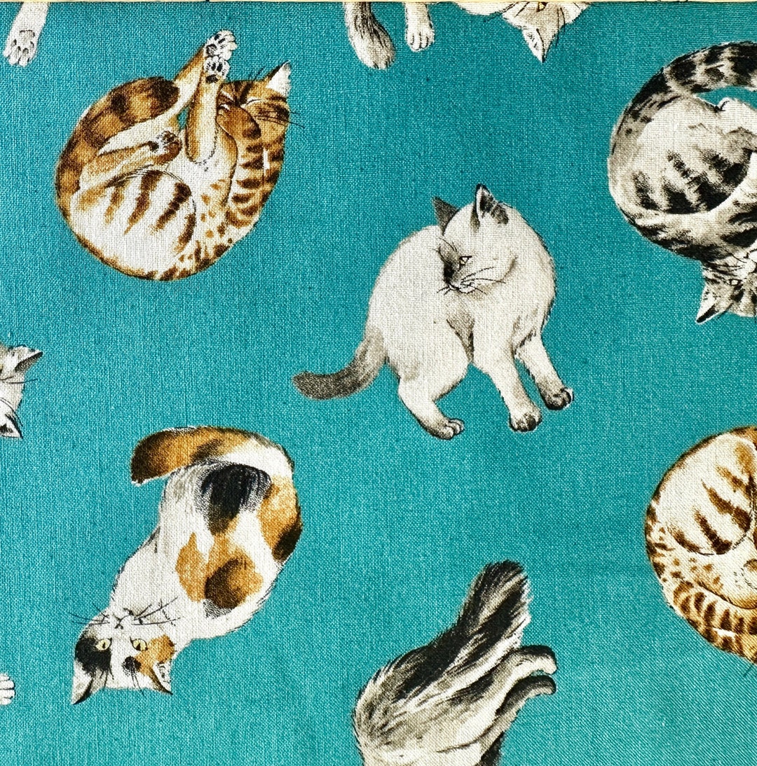 Multi Cat Fabric feral Meow, Drawing Pencil Collection, Imported From ...