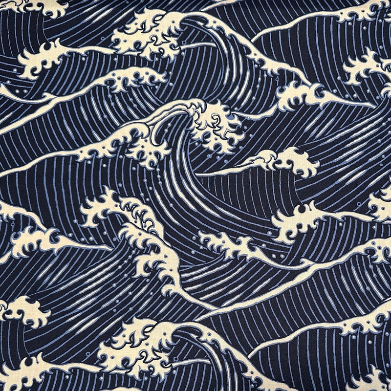 Waves Fabric - Etsy