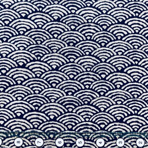 Nara Homespun Traditional Japanese Wagara Wave, "seigaiha" or Clam ...