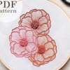 Floral Letter r Hand Embroidery Pattern / Digital PDF Download ...
