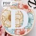 Floral Letter d Hand Embroidery Pattern / Digital | Etsy