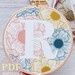 Floral Letter "r" Hand Embroidery Pattern / Digital PDF Download ...