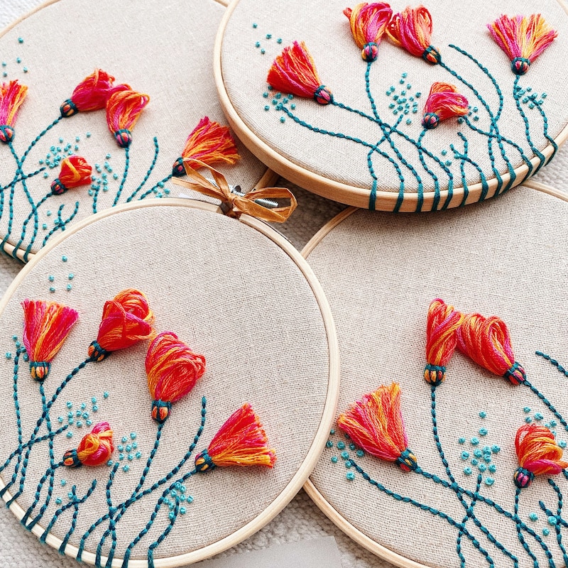 Embroidery Wall Art - Etsy