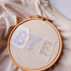 Floral Alphabet Numbers Symbols PDF Pattern / Digital Personalizable ...