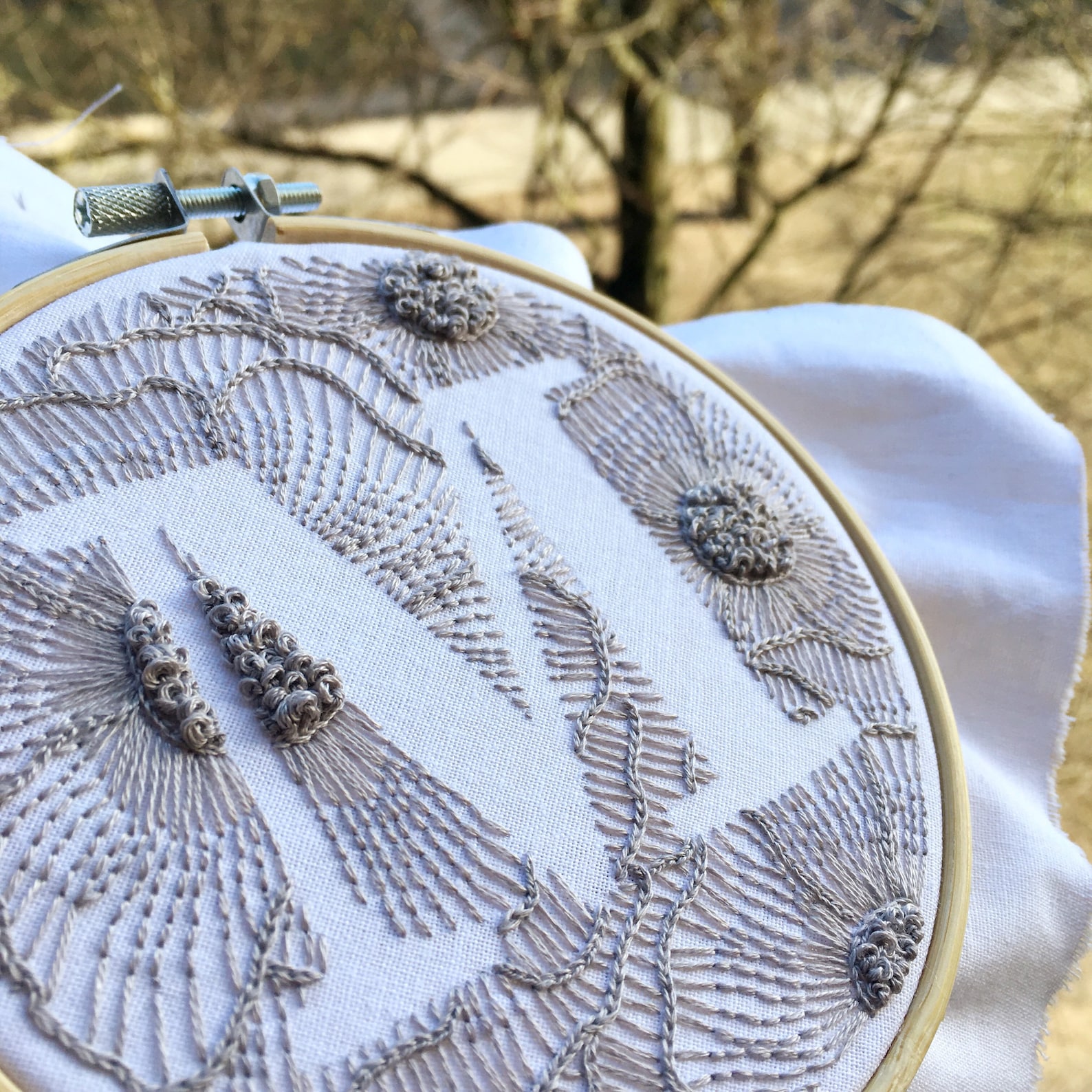 Floral Letter m Hand Embroidery Pattern / Digital | Etsy