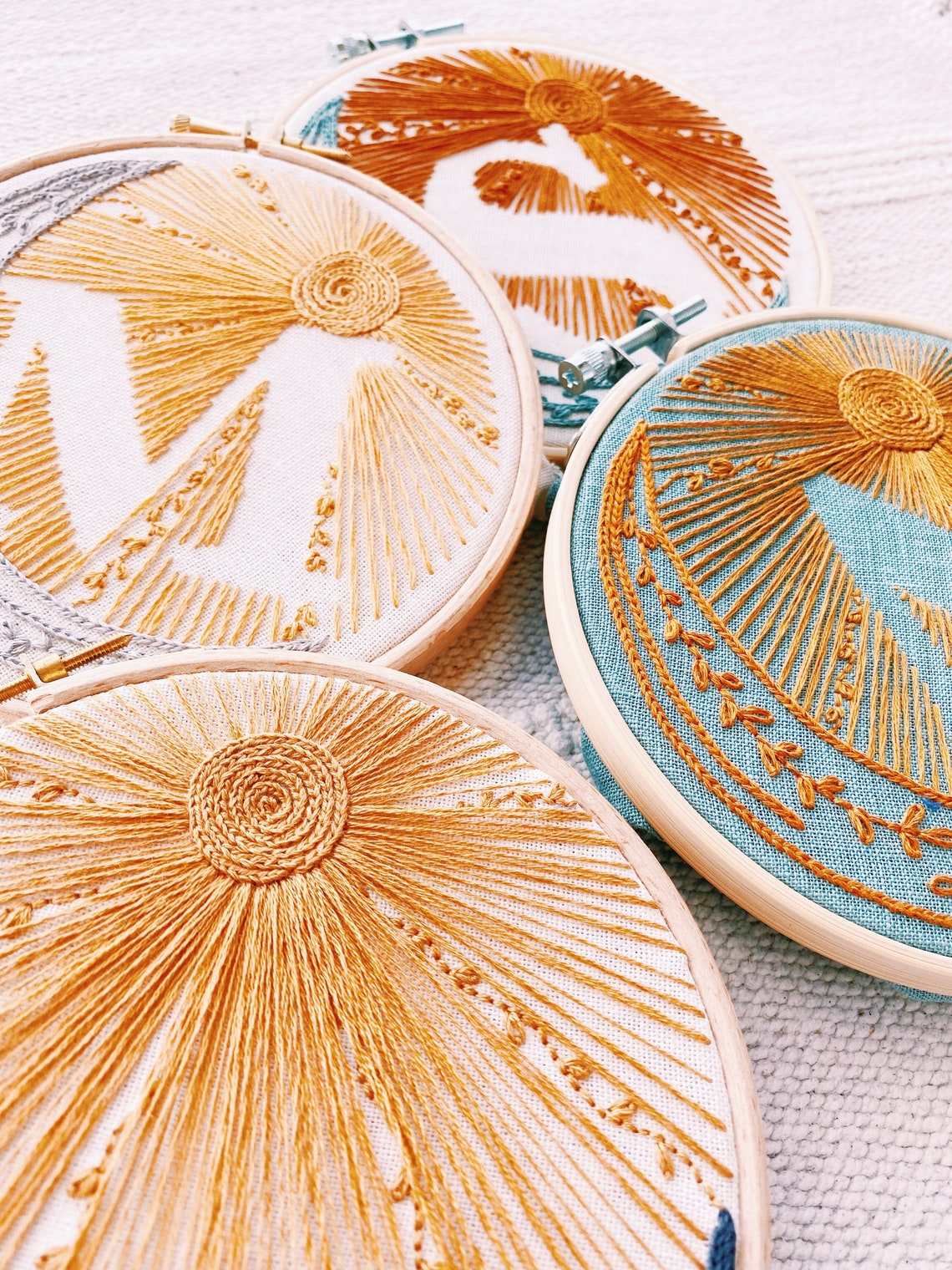 Celestial Design Letter p Hand Embroidery Pattern - Etsy