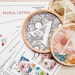 Floral Letter l Hand Embroidery Pattern / Digital - Etsy