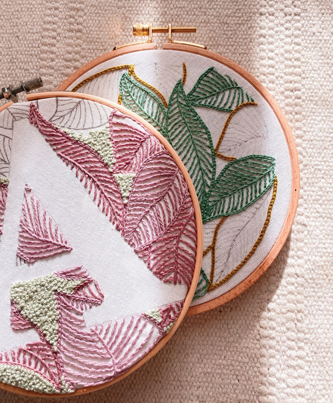 Botanical Design Alphabet Bundle Hand Embroidery Pattern / - Etsy