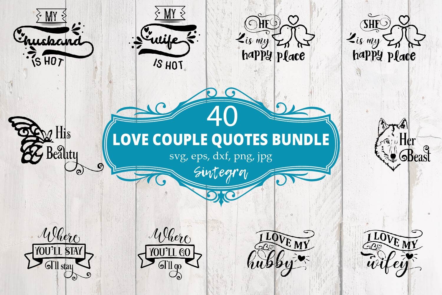 Couple Love Quotes Bundle Svg 40 Designs Love Bundle svg | Etsy