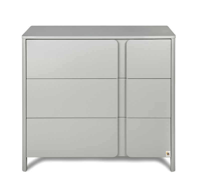 Yappyclassic GREY Nursery Dresser, Baby Bedroom Furniture, Chest of ...