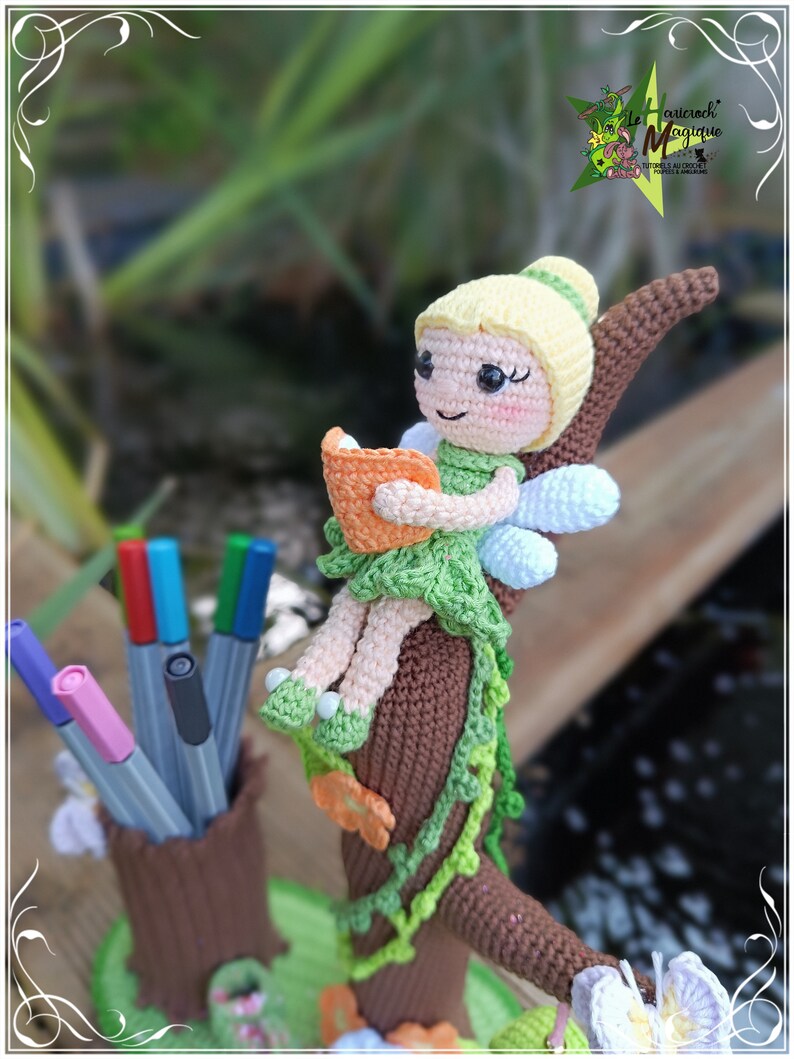 Tutorial, Pattern, Crochet Model, Amigurumi: the Fairy Reader Pencil ...